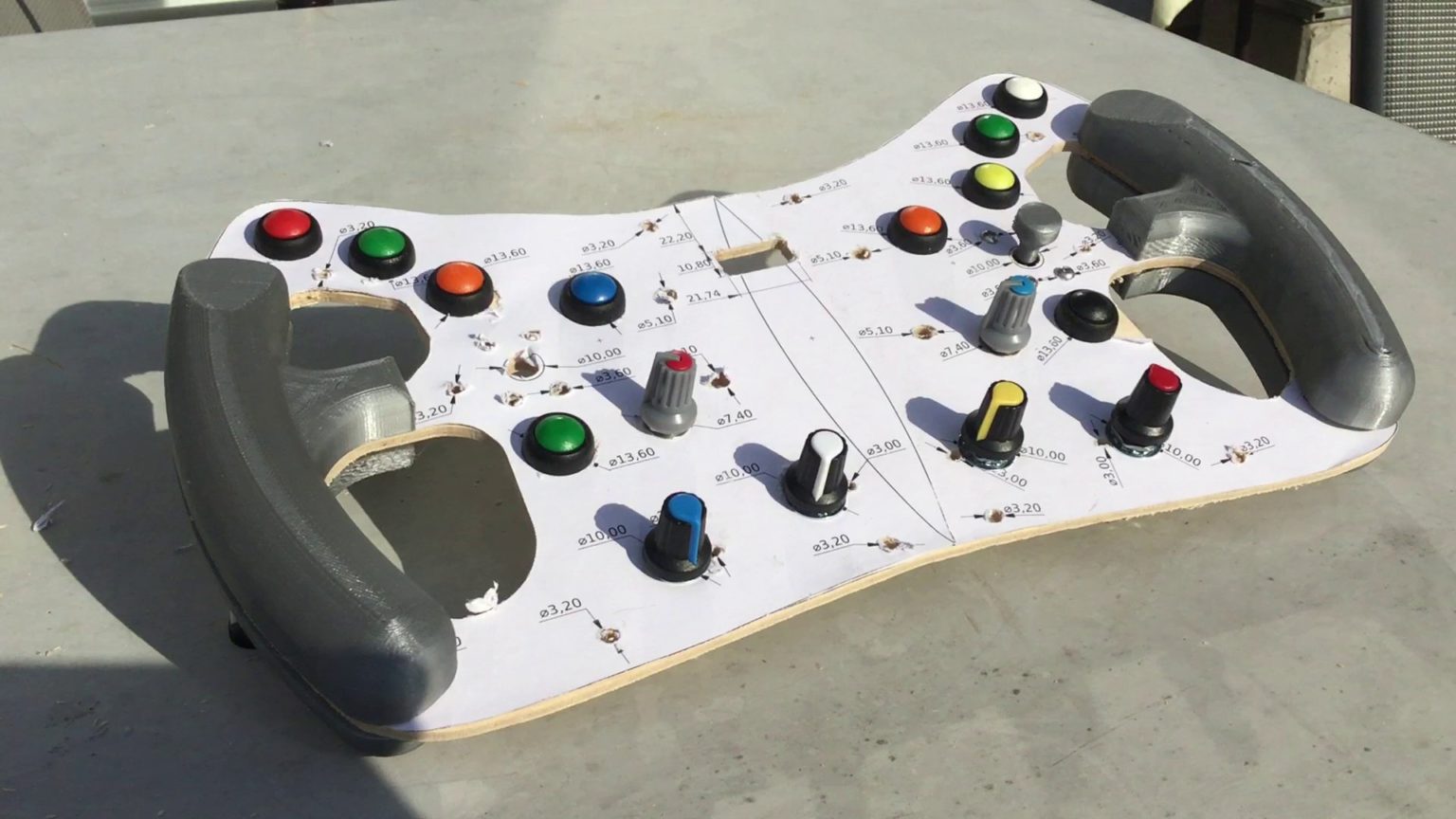 DIY USB Wheel 02 – Michis F-16 Simulator